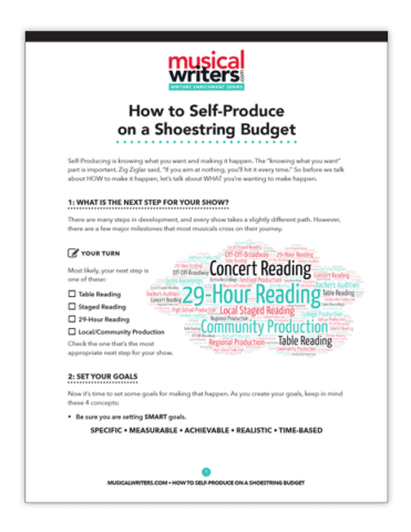 Moving Forward: Getting a Musical Produced | MusicalWriters.com